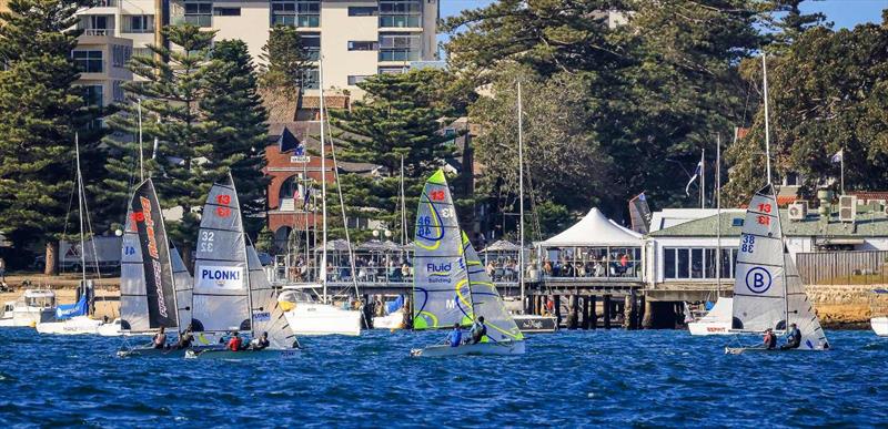13s fleet at Manly Skiff Club