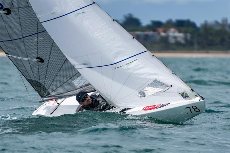 Neil Patterson racing the 2.4mR at 2024 Sail Melbourne (30 Nov - 3 Dec ) hosted by Royal ...