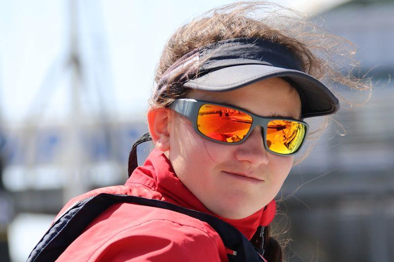 Vaikobi sponsor UK 420 class - sailors try out the new sunglasses