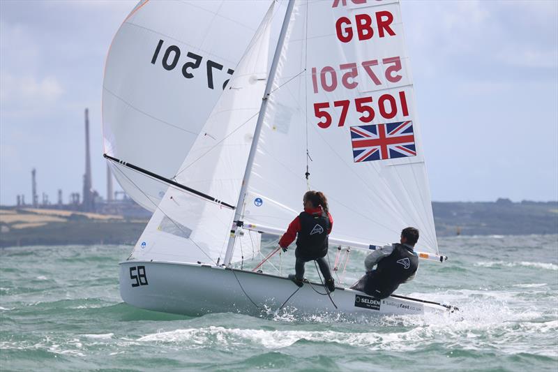 Jones & Burlton during the 420 British Nationals at Dale Yacht Club