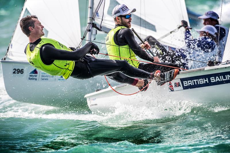 Luke Patience and Chris Grube (GBR) - 470 Men - Miami 2018 World Cup Series