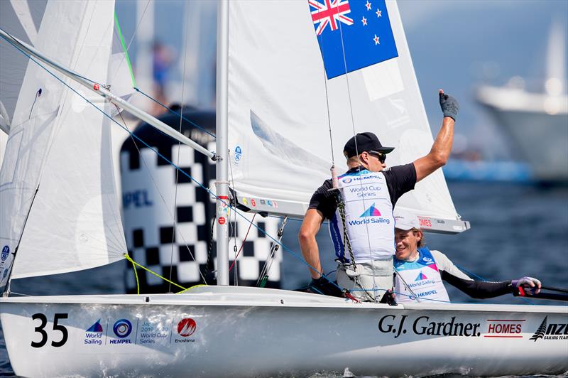 Paul Snow-Hansen and Dan Willcox (NZL) were Men 470 medal race at the ...
