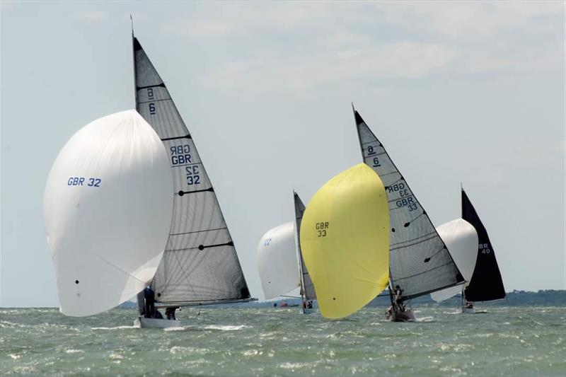 Six Metres training in the Solent for the 2023 Six Metre World Championship
