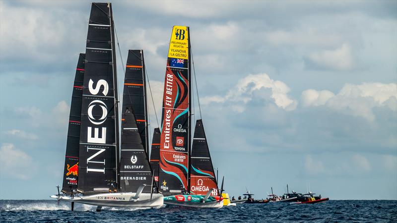 Start Practice Race- AC40 - Day 62 - Barcelona - September 1, 2023