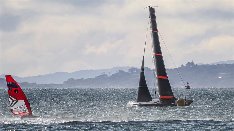 Emirates Team NZ's Test boat - Te Kahu - Waitemata Harbour, June 2020