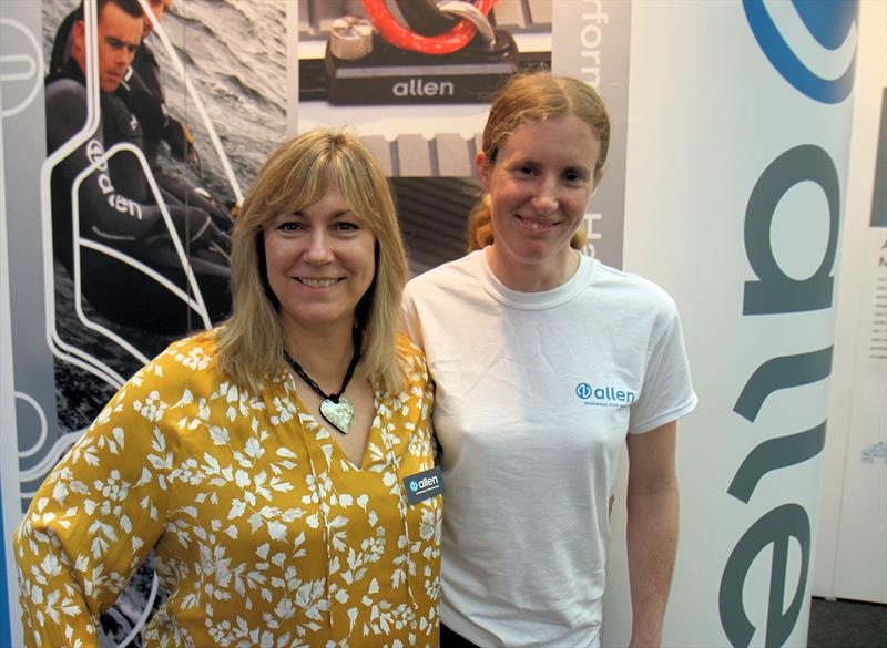 Team Allen's Megan Pascoe (right) with Allen Brothers MD Liz Adams