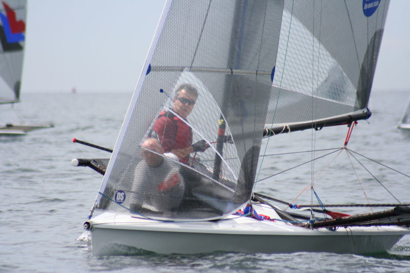 Racing at the B14 Nationals in Plymouth