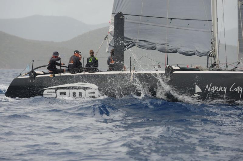 Nils Erickson's Formula 40, Soma on day 1 of the Racing BVI Spring Regatta