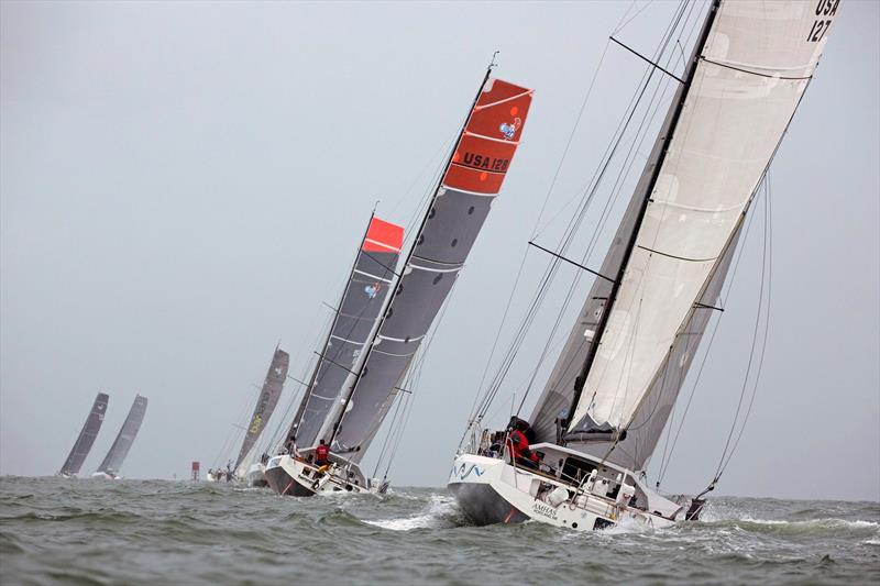 Class 40 racing action at the Atlantic Cup