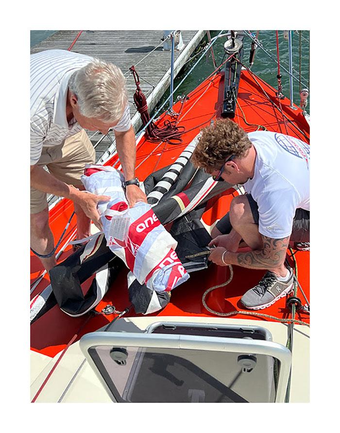 GryphonSolo2: Joe & Roger prepping at the dock earlier this week