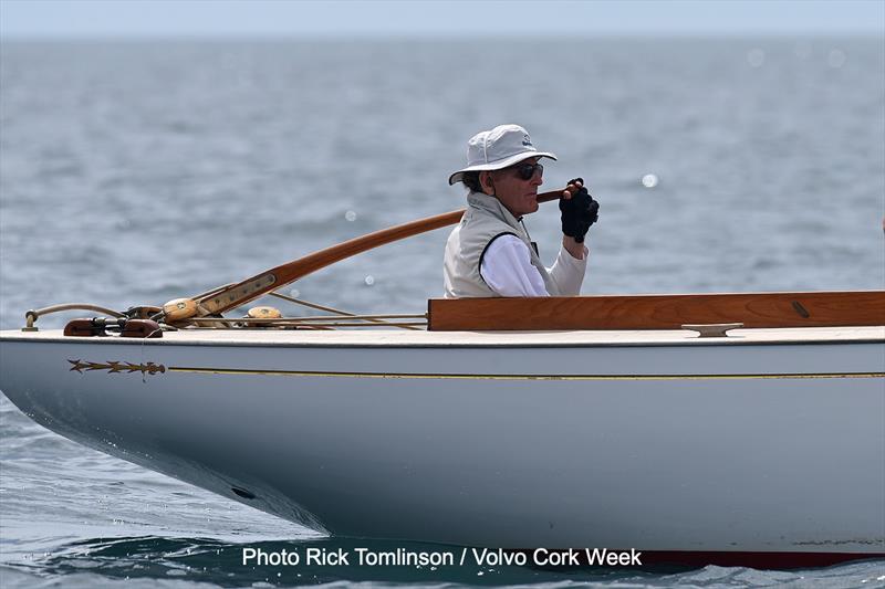 Harold Cudmore helming Jap, the Cork Harbour One Design, on day 1 of ...