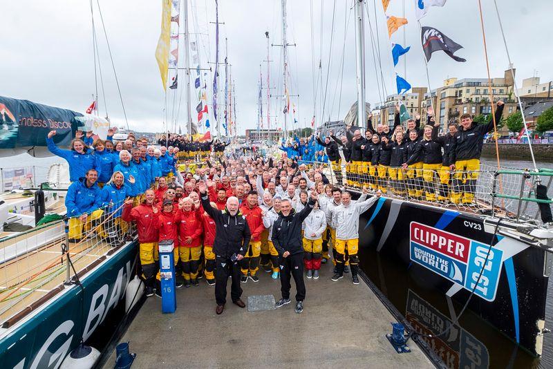 The Clipper Race teams departing for the last race back to London