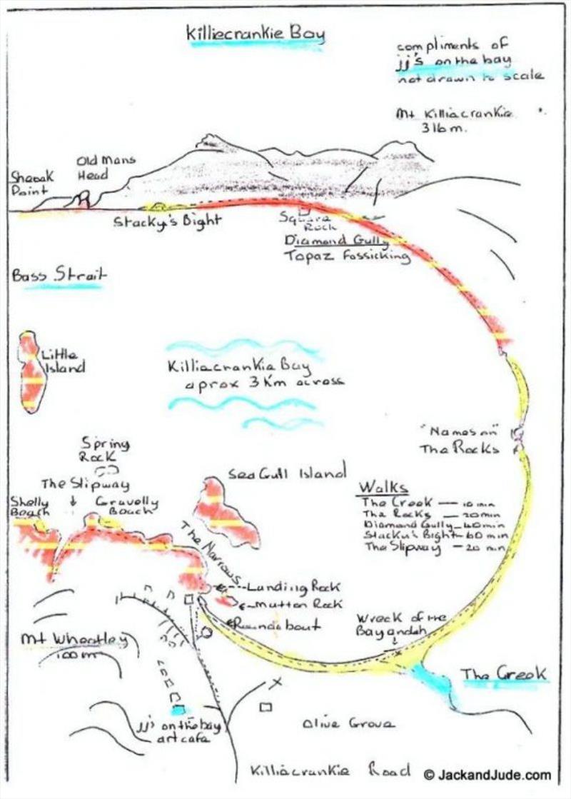 Killiecrankie Bay map