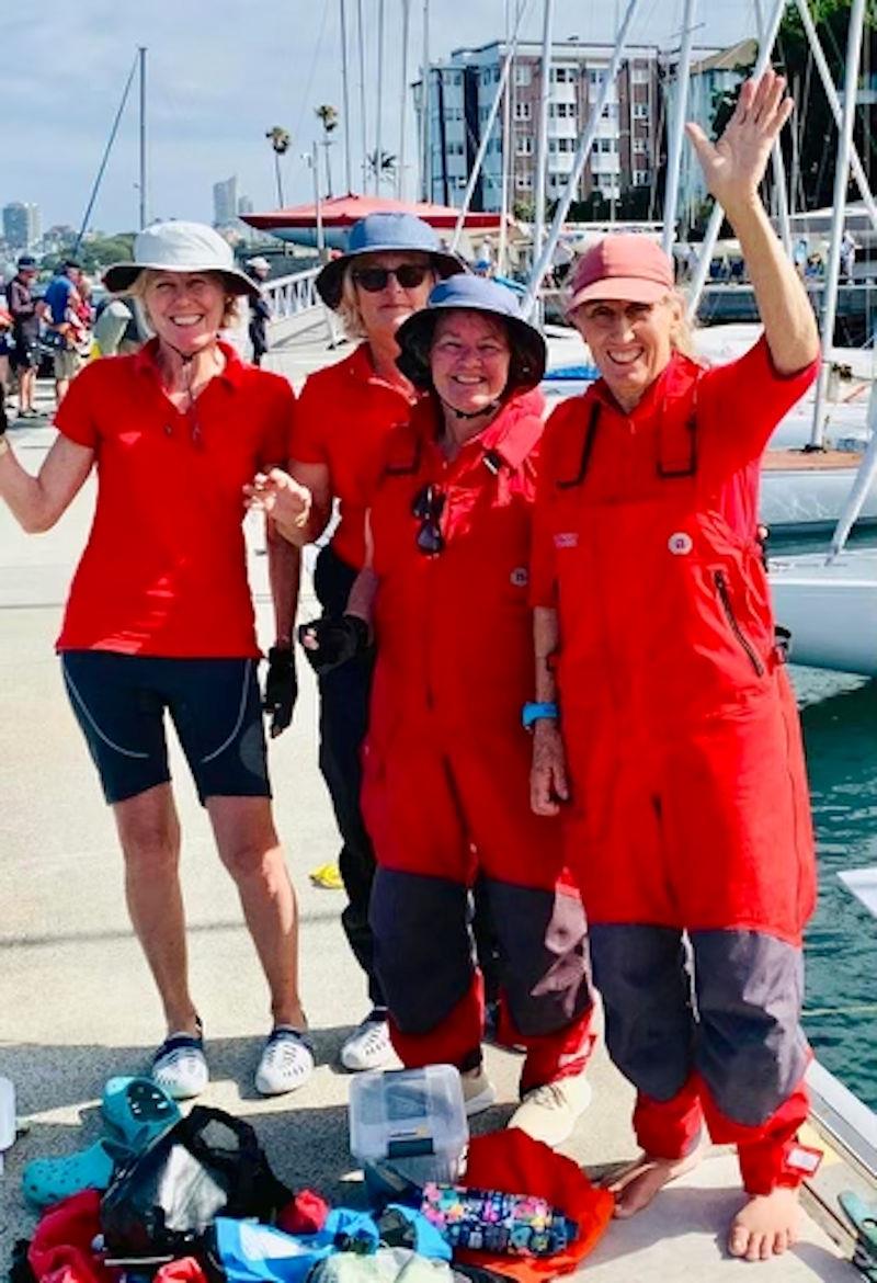 Caroline Gibson, Susan Parker, Deb Henderson and (skipper) Sandy ...