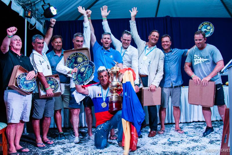 2017 Finn World Masters in Barbados prize giving