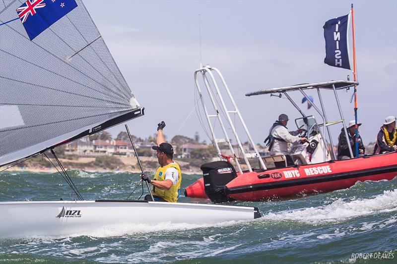 Josh Junior (NZL) - Day 6 - Finn Gold Cup, Melbourne - Royal Brighton ...