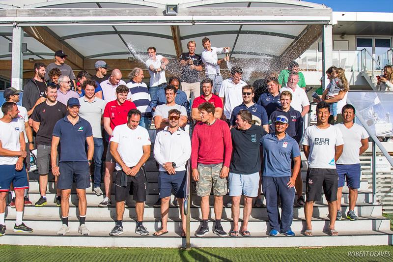 Josh Junior (NZL) top row centre - Day 6 - Finn Gold Cup, Melbourne ...