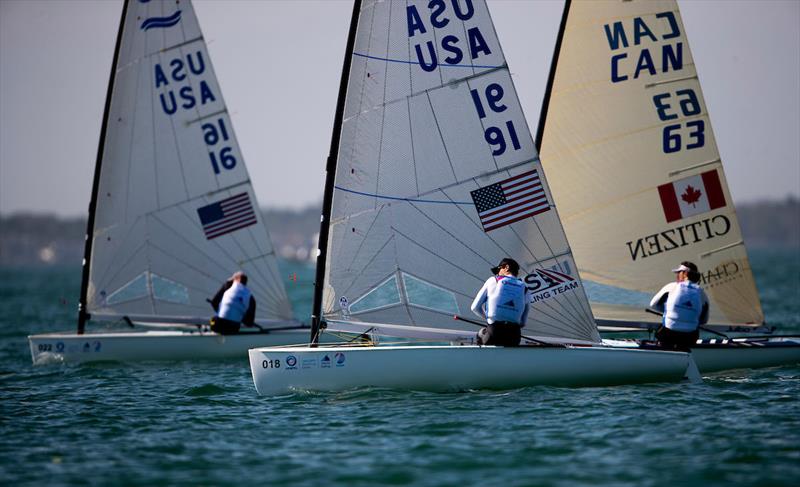 US Sailing Team Finn athlete, Luke Muller at the 2019 Hempel World Cup ...
