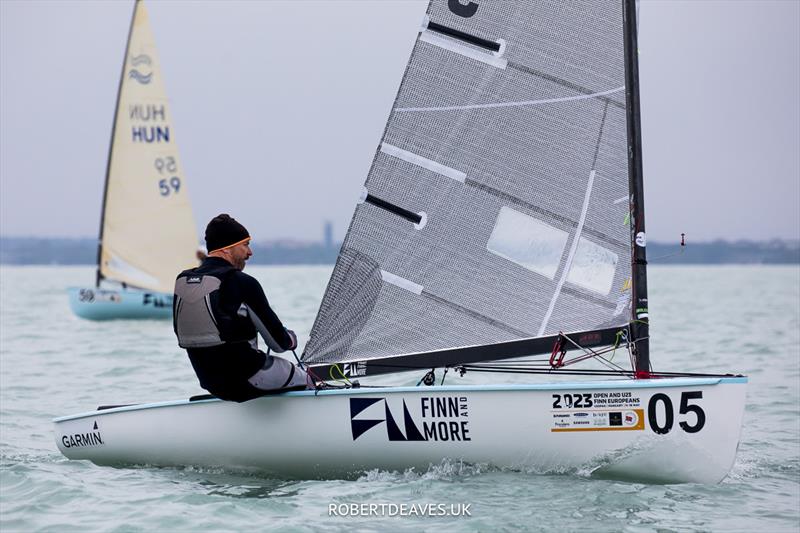 Tibor Pallay, HUN at the 2023 Open and U23 Finn Europeans in Csopak ...