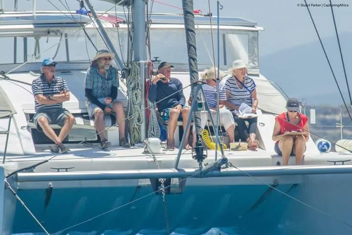 Race Committee team: Race Officer Dougie Allison (left) and his team on ...