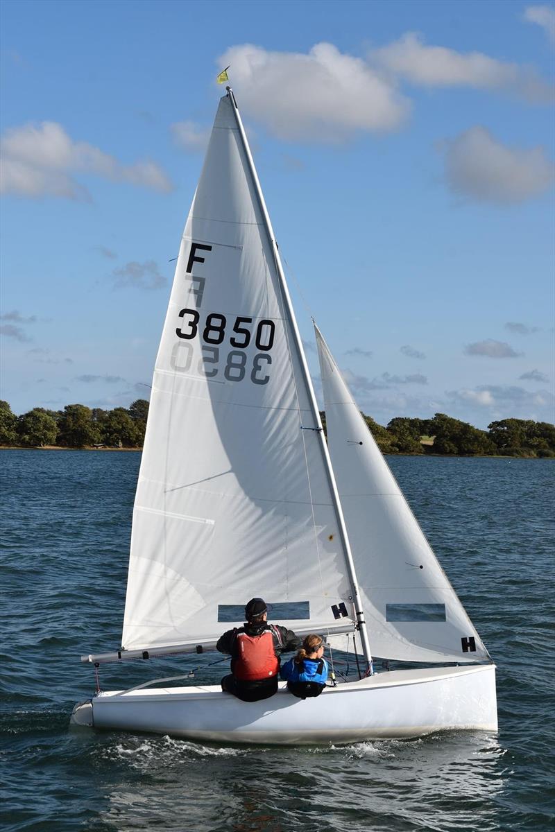 Winnners Stuart and Lizzie Hudson at the 2021 Dell Quay Firefly Open