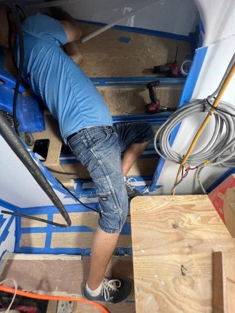 Hull #7Jamie on freshwater plumbing