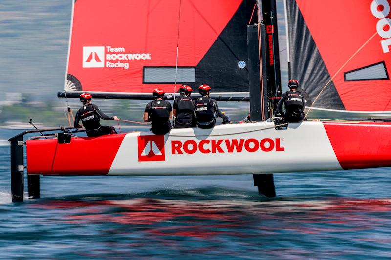 Nicolai Sehested's Team Rockwool Racing on day 1 of the GC32 Riva Cup