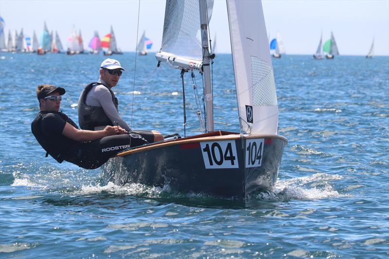 On the final beat to win during the Gul GP14 Worlds at Mount's Bay