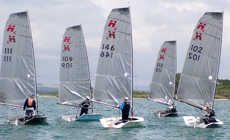 Close racing during the Hadron H2 Open at Itchenor