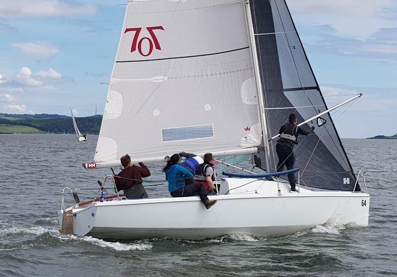 707 sailing in the June Forth Regatta