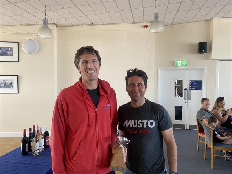 Archie and Harvey at the International 14s at the Weymouth Skiff Open 2022