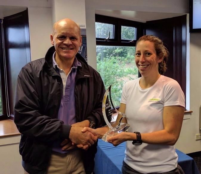 Phil Hagen presents Nifty's Emily Bowden-Eyre with the IRC One Trophy ...