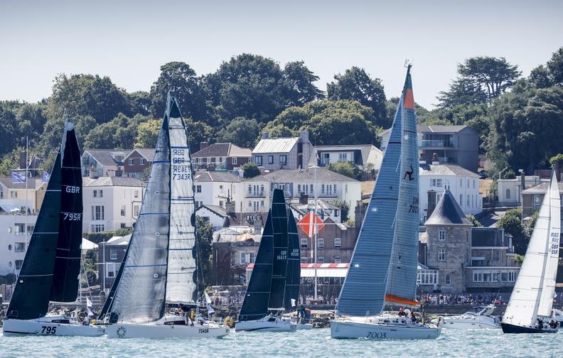 The start of IRC Two and IRC Three from the RYS, Cowes - Sevenstar ...