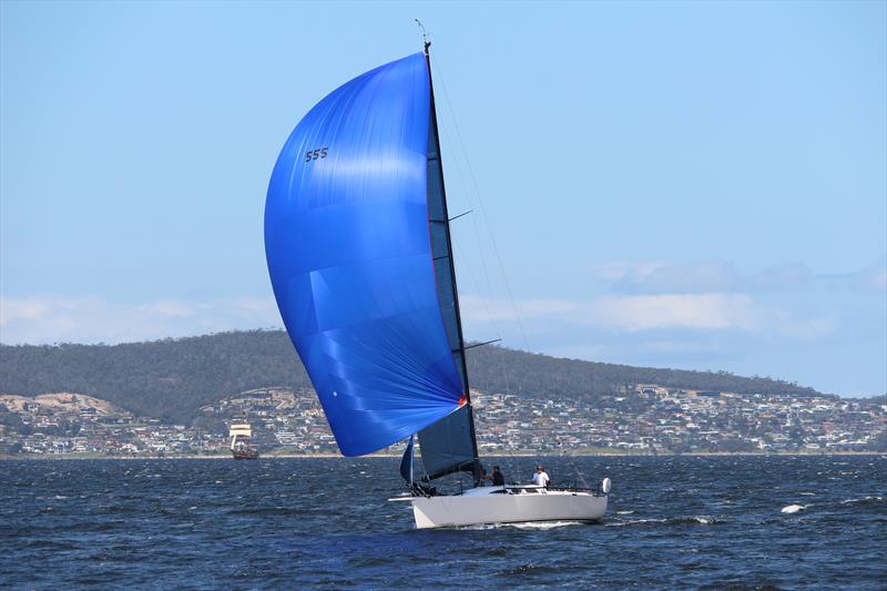 Ian Snape's Sailient warming up for the TasPorts Maria Island Race with ...