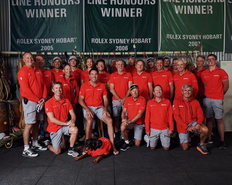 Hamilton Island Wild Oats racing and shore crew for Rolex Sydney Hobart