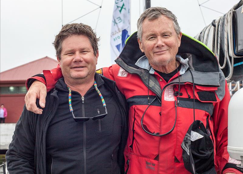 Drew (left) and Bruce Taylor after the 2016 Rolex Sydney Hobart Yacht Race
