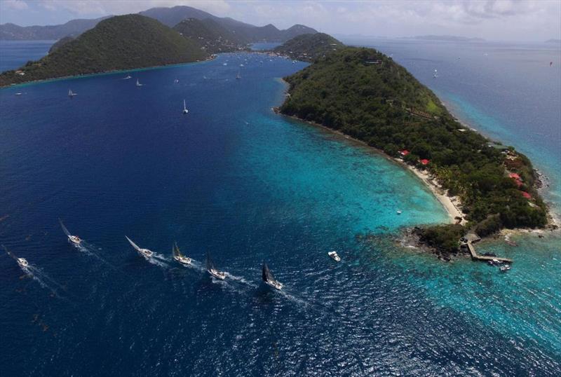 Enjoying racing in the beautiful waters of the BVI