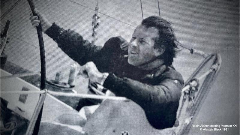 Robin Aisher steering Yeoman XXI