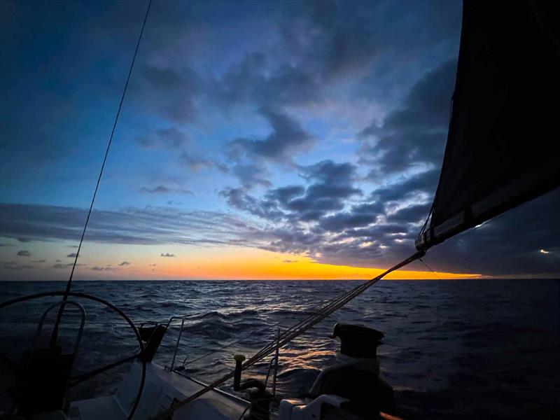 Sunrise and an espresso during Bermuda 1-2 leg 1