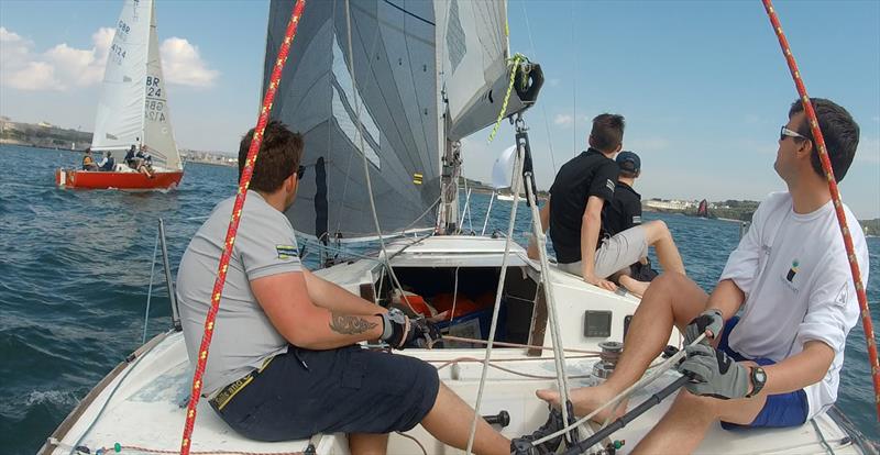On board during the Saltash Sailing Club J/24 Spring Series