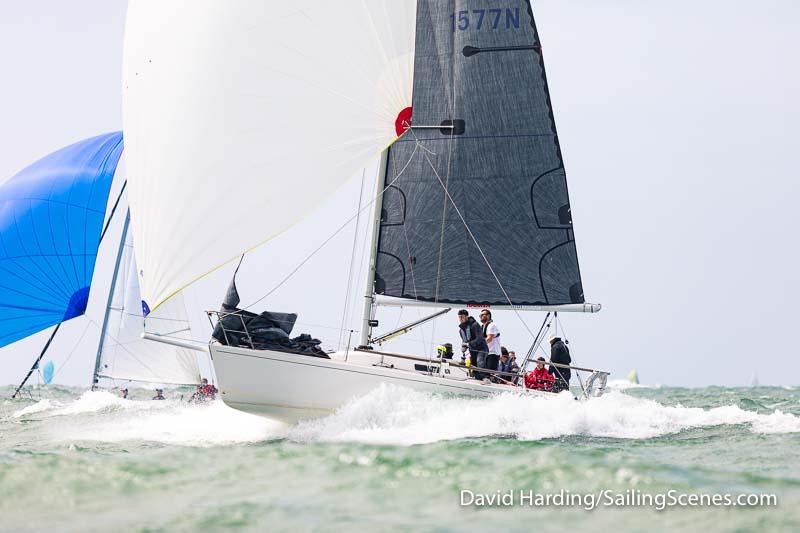 Tilted, GBR1577N, J-92S, during the 2023 Round the Island Race
