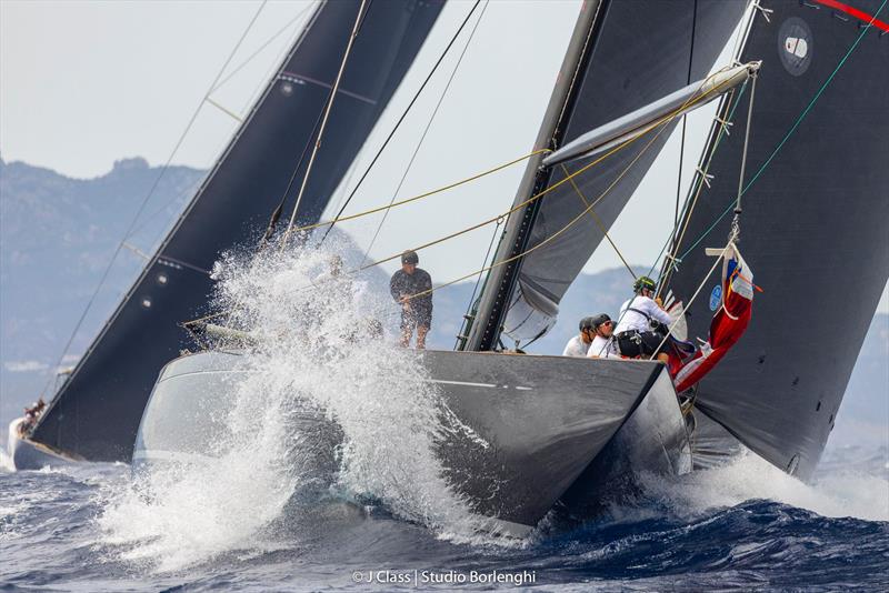 J Class racing on day 2 at the Maxi Yacht Rolex Cup