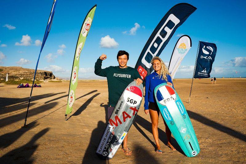 Max Maeder (SGP) and Poema Newland (FRA) - 2021 KiteFoil World Series ...