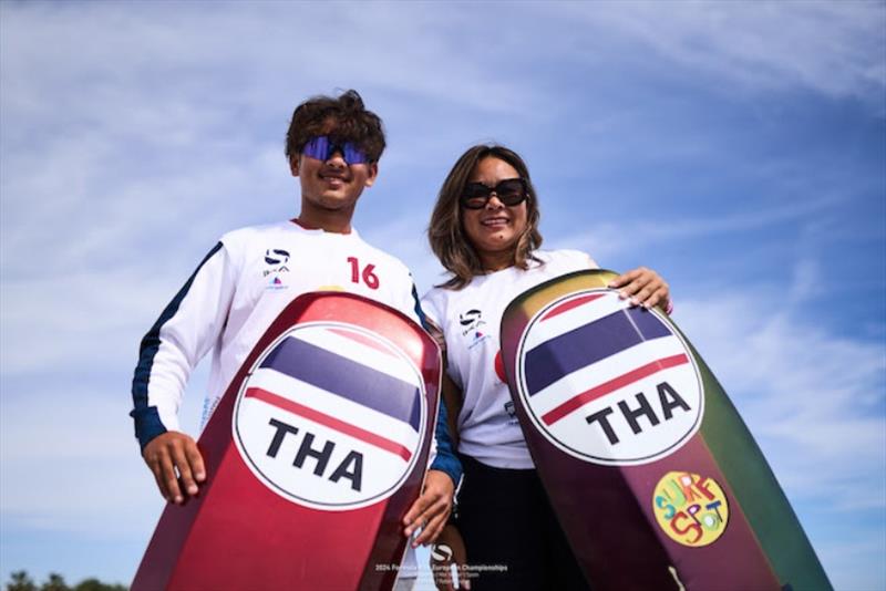 Thailand's riders, Joseph Jonathan Weston and Benyapa Jantawan - 2024 Formula Kite European ...