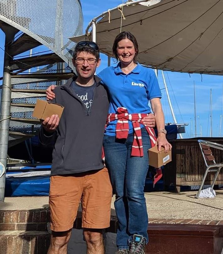 Steve Cumley & Eluned Stewart finish 2nd in the Itchenor Lark Open