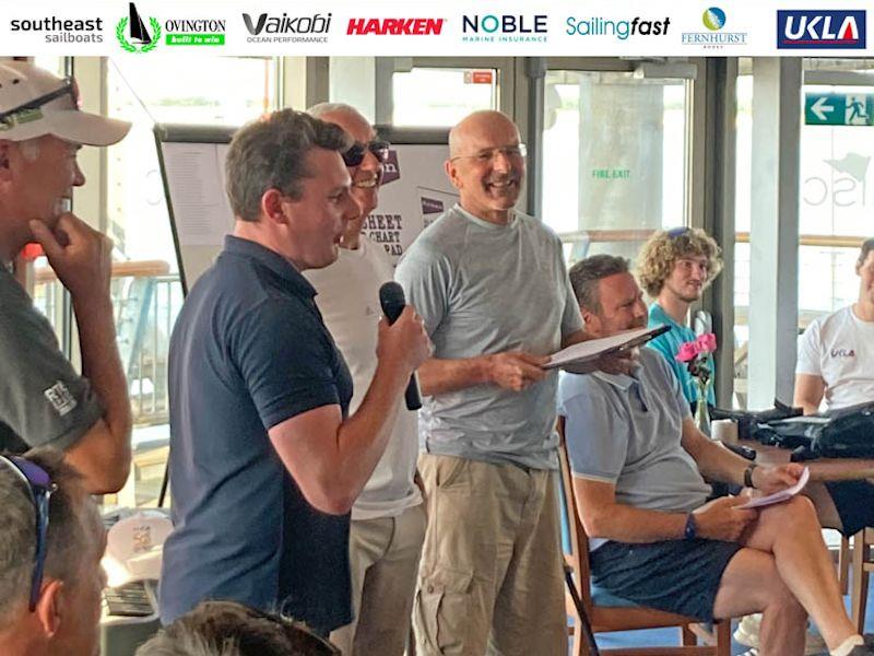 David Richardson at the Harken welcome evening prize draw - 2022 ILCA ...