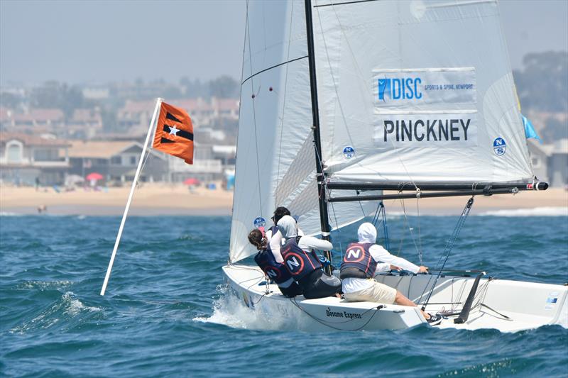 Morgan Pinckney (USA, Newport Harbor Yacht Club) on day 4 of the ...