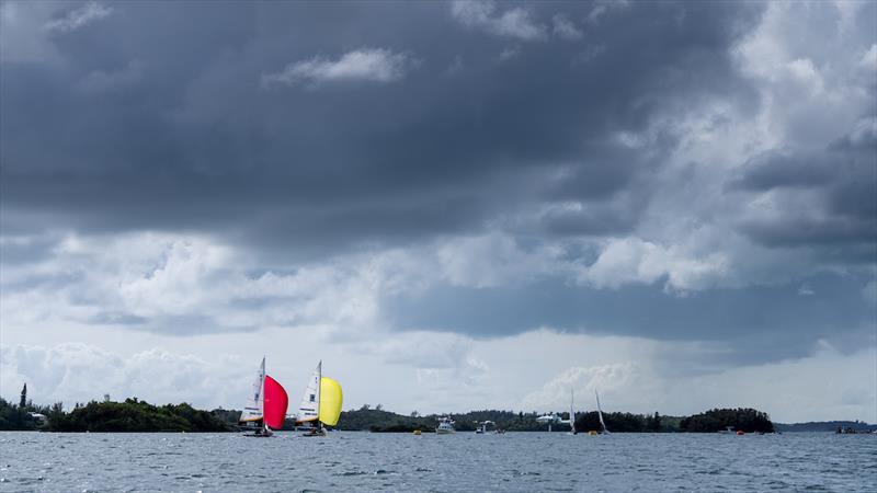 Johnie Berntsson (right) leads Nick Egnot-Johnson on a run of their ...