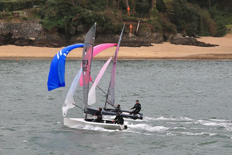 Merlin Rocket Craftinsure Silver Tiller finale at Salcombe