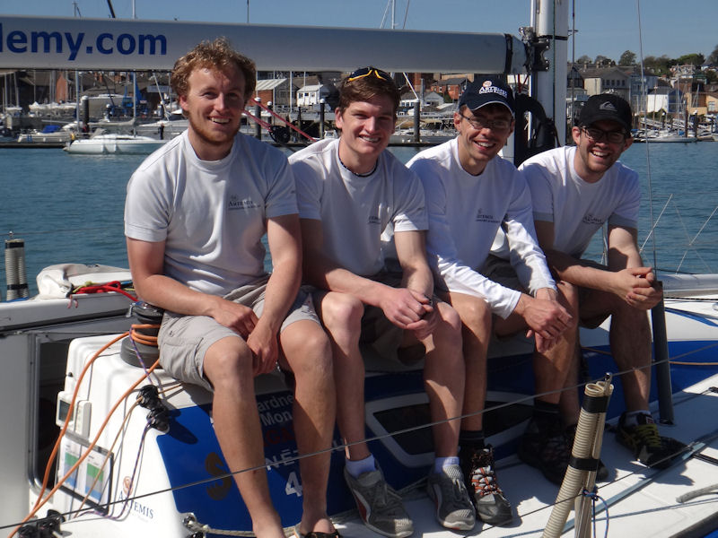The Artemis Offshore Academy double-handed skippers (l to r) Robin ...